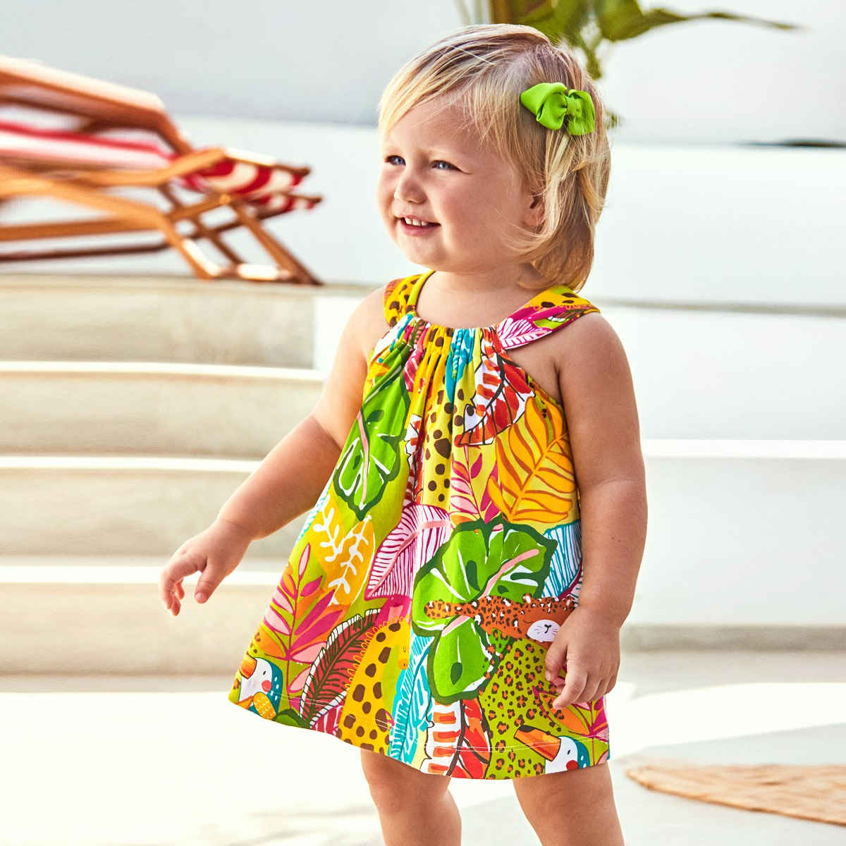 Παιδικό φόρεμα μακό Mayoral σταμπωτό 22-01939-069 - Maison Kids
